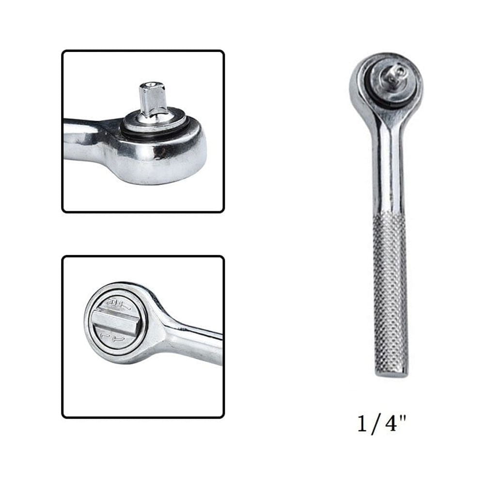 1/4 3/8 1/2 High Torque Ratchet Wrench Socket Quick Release Square Head ...
