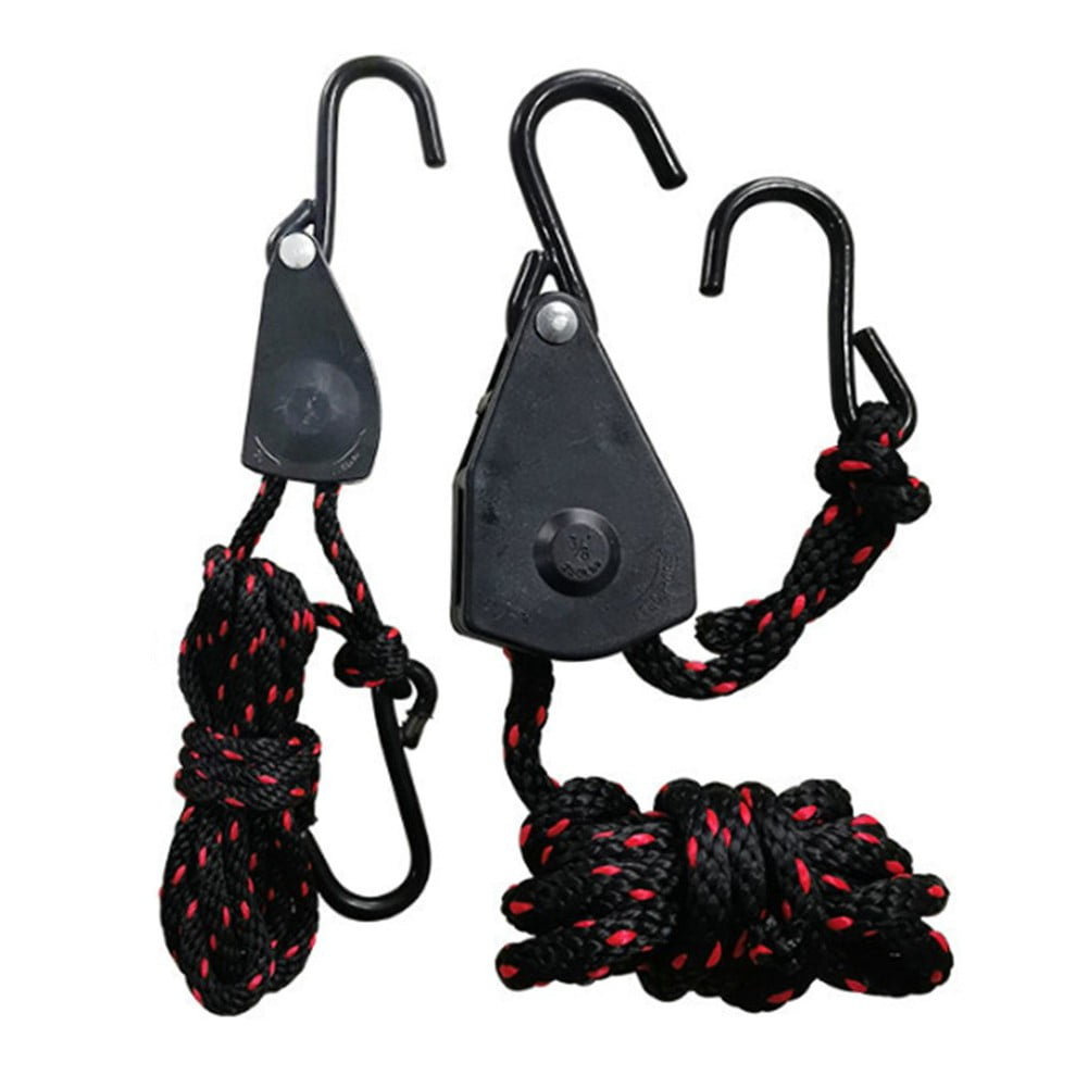 1/4 3/8 Plastic Dipped S Hook Hanging Rope Binding Rope Tent Pulley ...