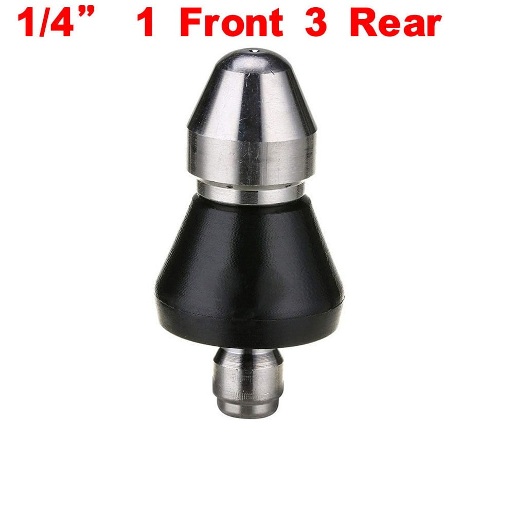 1/4\" 3/8\" Sewer Jetter Nozzle High Pressure Washer Drain Cleaner Pipe ...