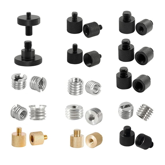 1/4 3/8 To 5/8 Female Male Threaded Screw Mount Adapter Threaded Screw ...