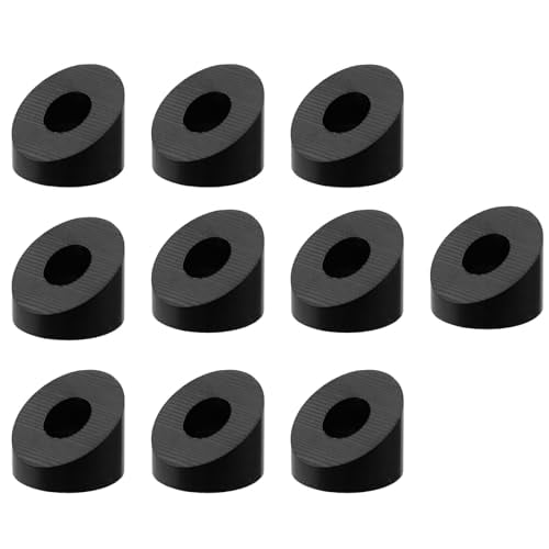 1/4" 30 Degree Black Angle Beveled Washer,10Pcs Angle Washers for Cable ...