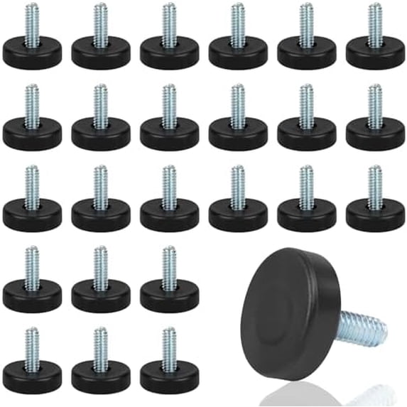 1/4" Thread Furniture Feet Levelers, 24 PCS Adjustable Furniture Feet ...