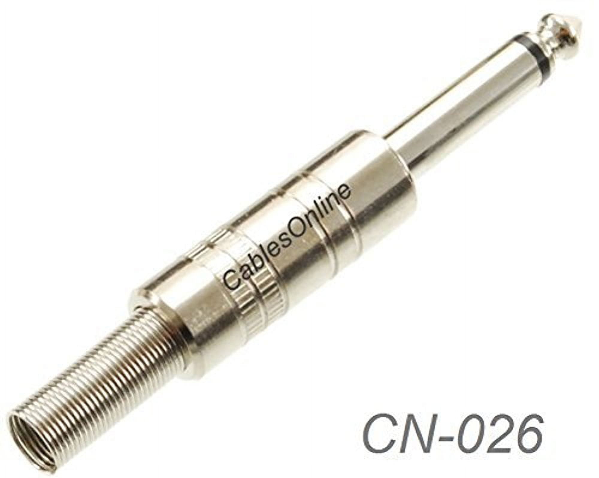 1/4 (6.35mm) Mono TS Solder-Type Phono Male Audio Connector (1PC ...