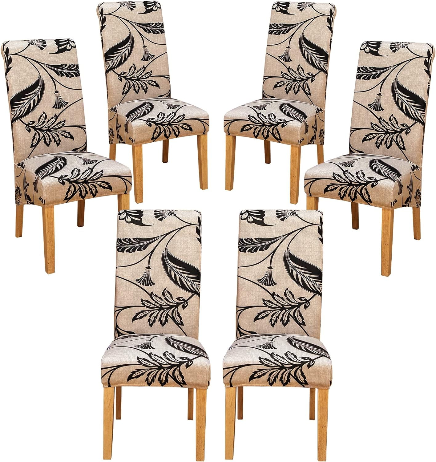 1,4,6,8 Pack Oversized Dining Room Chair Covers, Oversize Parson Chair ...