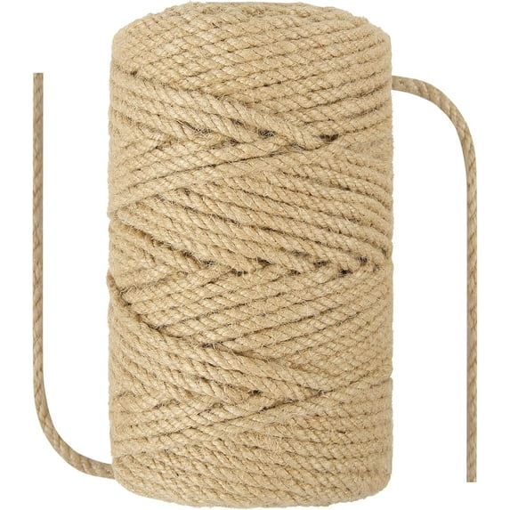 1/4 in (6 mm) X 328 Ft (100 Meters) Natural Sisal Hemp Rope Heavy Duty ...