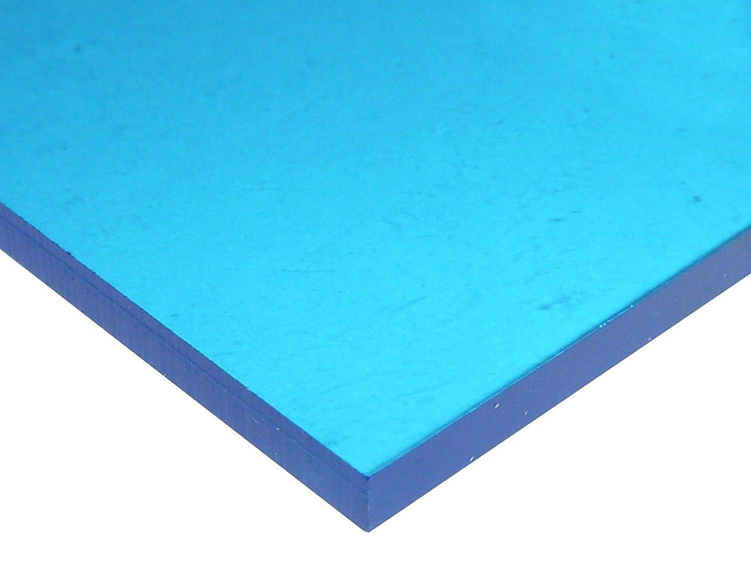 1/4" (6mm) Transparent Blue Acrylic Plexiglass Sheet 12"x12" Cast (0. ...