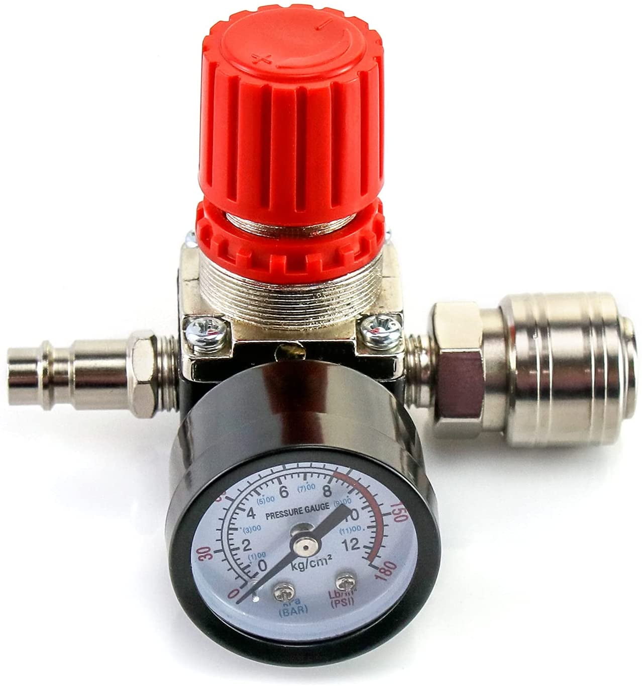 1/4 "Air Compressor Pressure Regulator (Four-Way Valve) With 140 Psi 12 ...