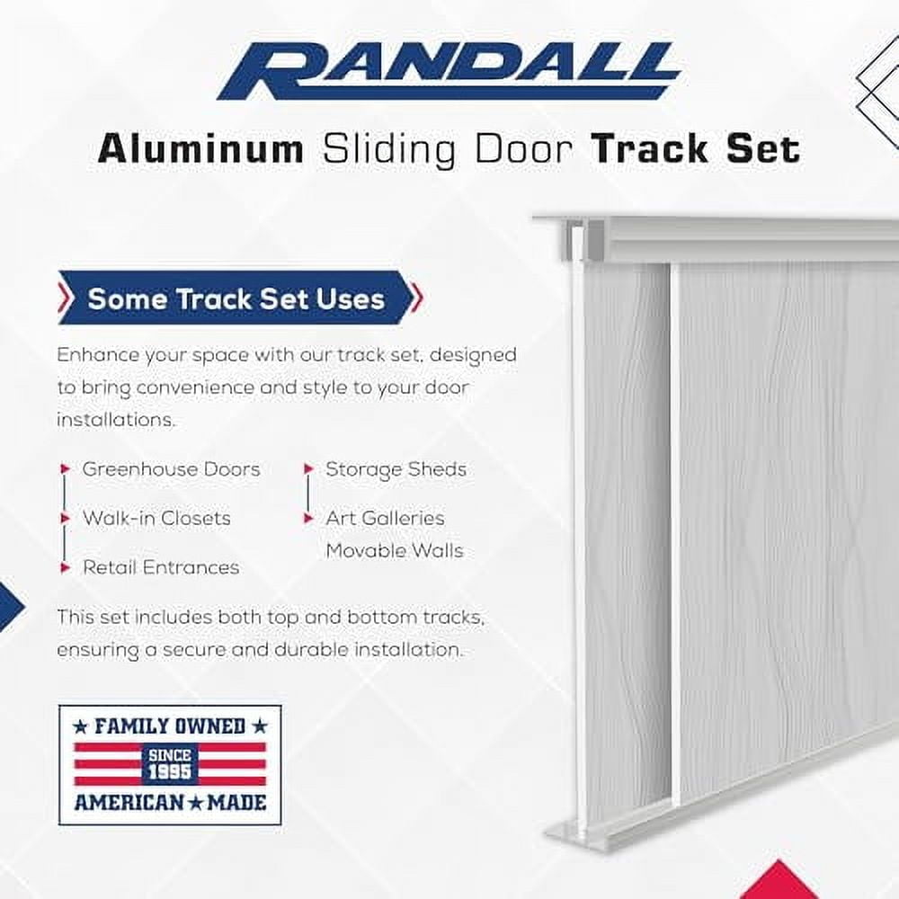 1/4" Aluminum Sliding Door Track (4 FT Long) - Walmart.com
