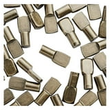 1/4" Antique Brass Shelf Pins, Shelf Supports, Architectural Finish ...