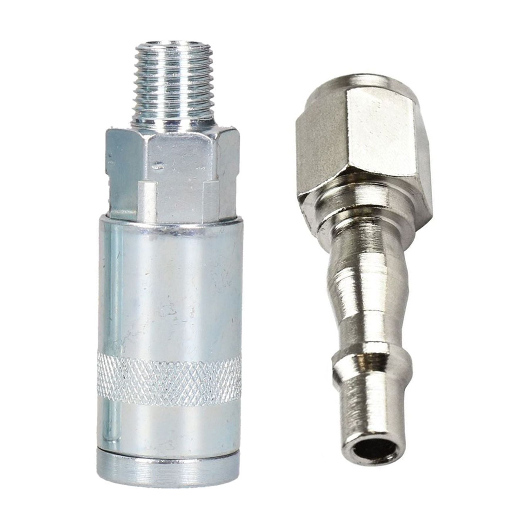 1/4" BSP Air Line Fitting Female Coupler Male Thread & Male Plug Female ...