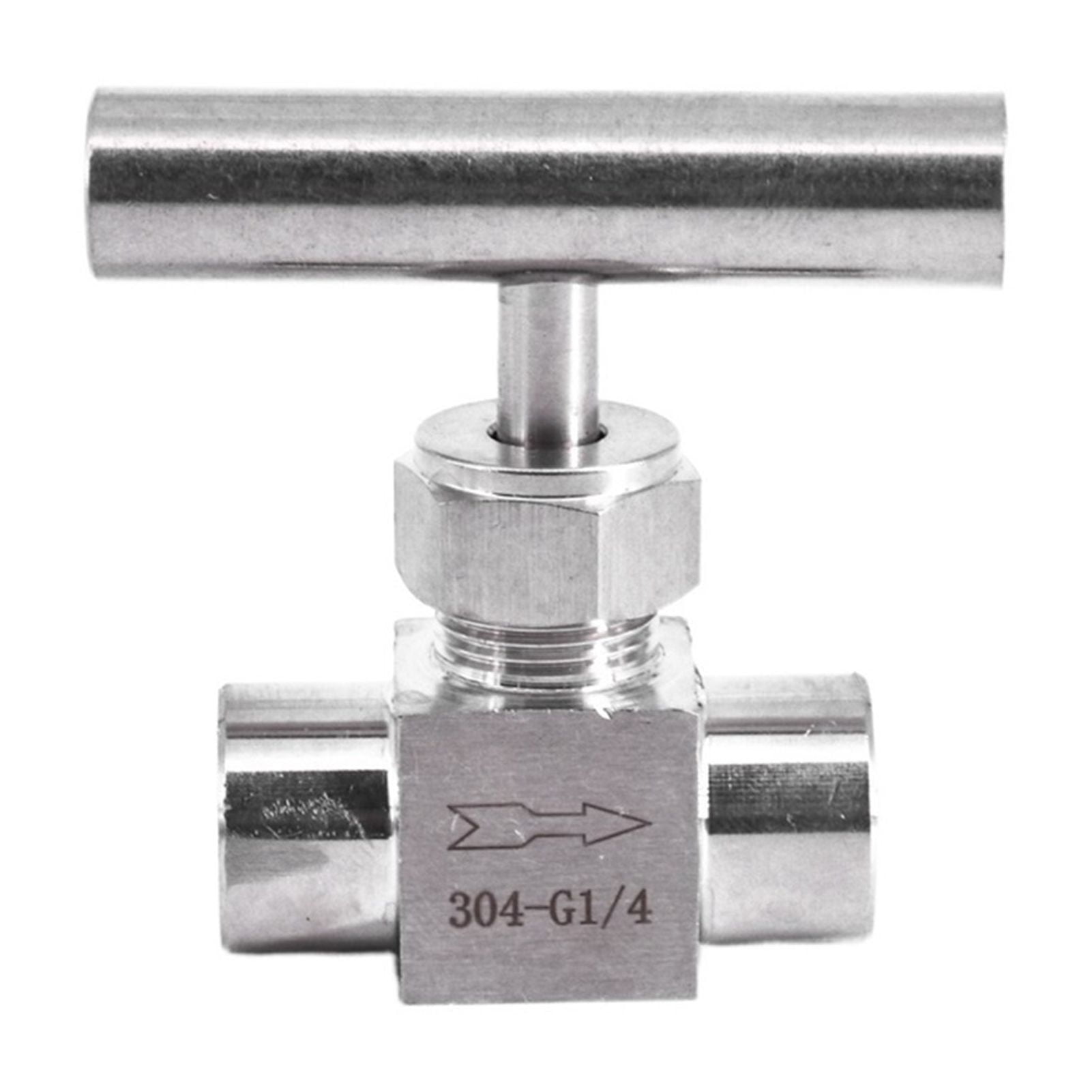 1/4" BSP NPT Female Male Needle Valve Crane 304 Stainless Flow Control ...
