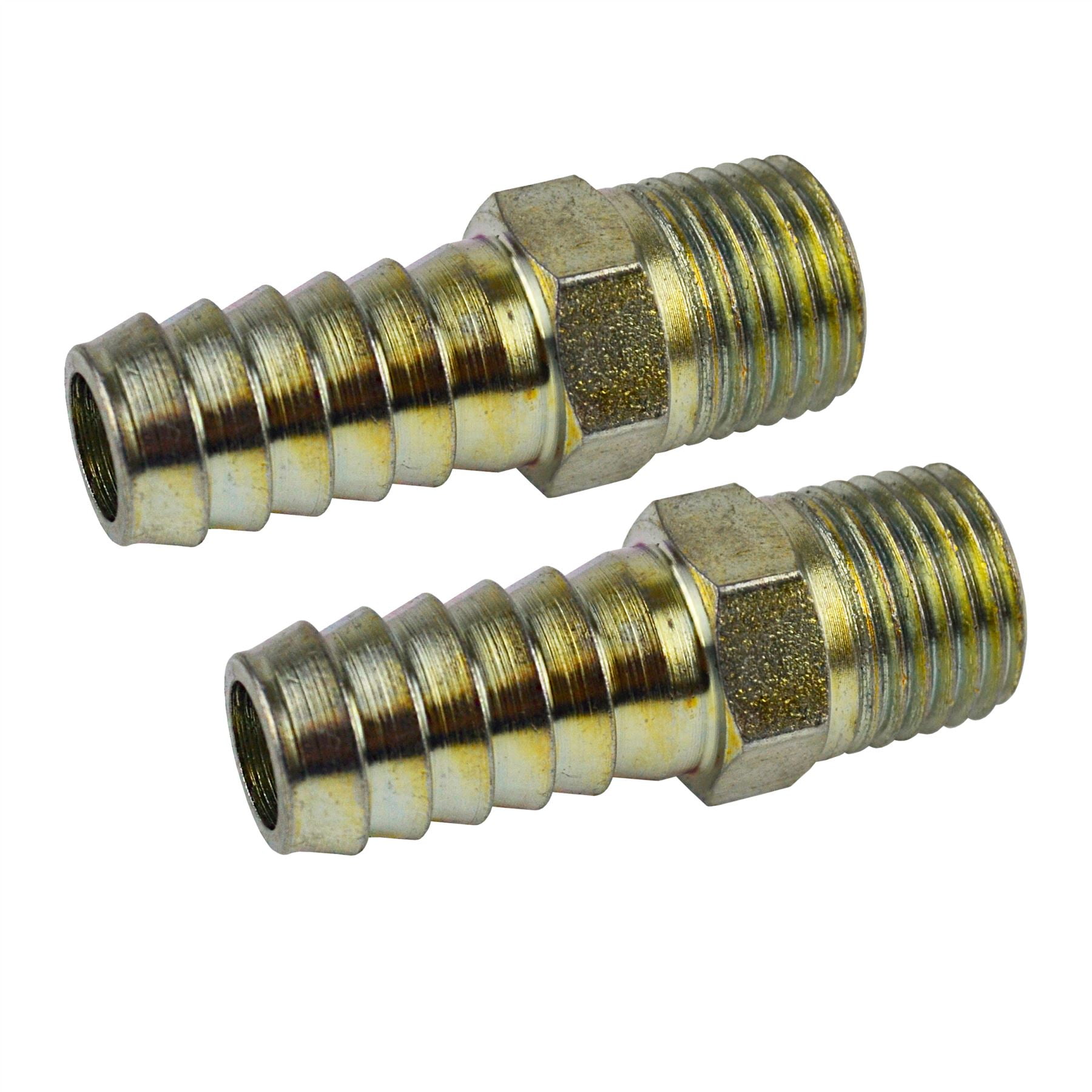1/4" BSP Thread Hose Tail 3/8" (10mm) Pipe Connector Air Fitting 2 PACK ...