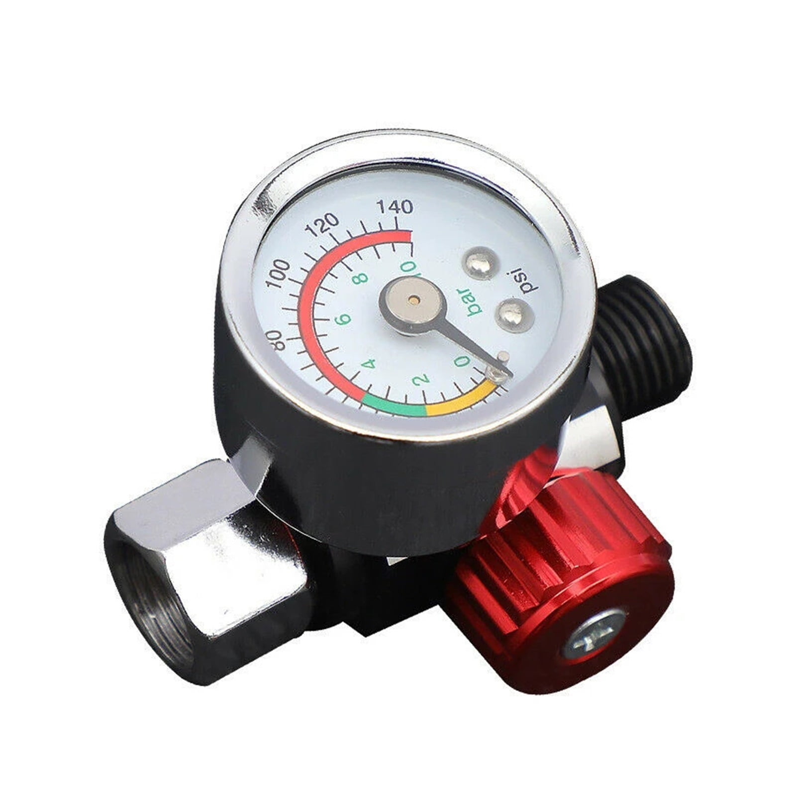 1/4" BSP Threads Adjustable Regulator Bar Pressure Gauge Replacement ...