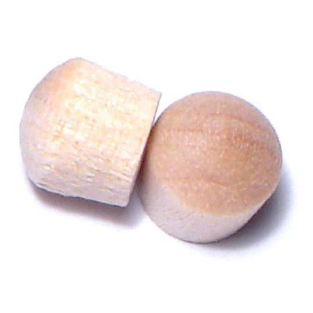 1/4" Birch Wood Round Head Plugs (45 pcs.) - Walmart.com