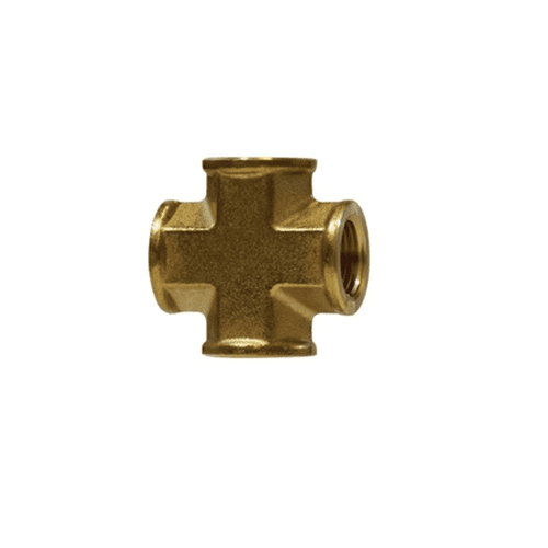 1/4" Brass FIP Forged Cross 28050 (Pack of 10) - Walmart.com