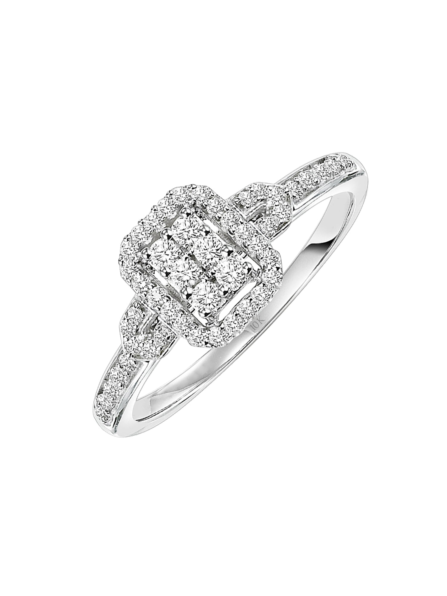 1/4 Carat T.W. Diamond "Attraction" Women's Engagement Ring in 10k ...