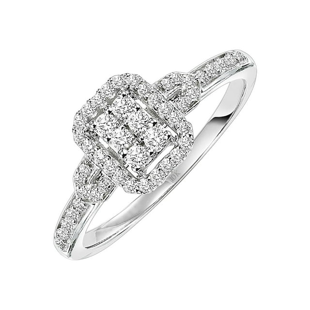 1/4 Carat T.W. Diamond "Attraction" Women's Engagement Ring in 10k ...