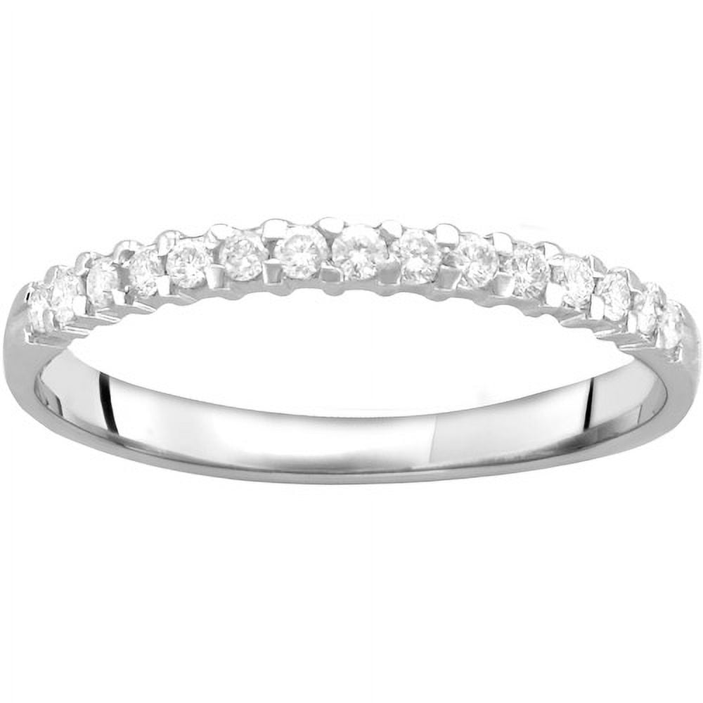 1/4 Carat T.W. Single-Row Diamond Anniversary Band in Sterling Silver ...
