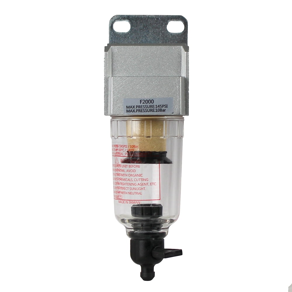 1/4" Compressed Air In Line Moisture & Water Filter Trap Separator ...