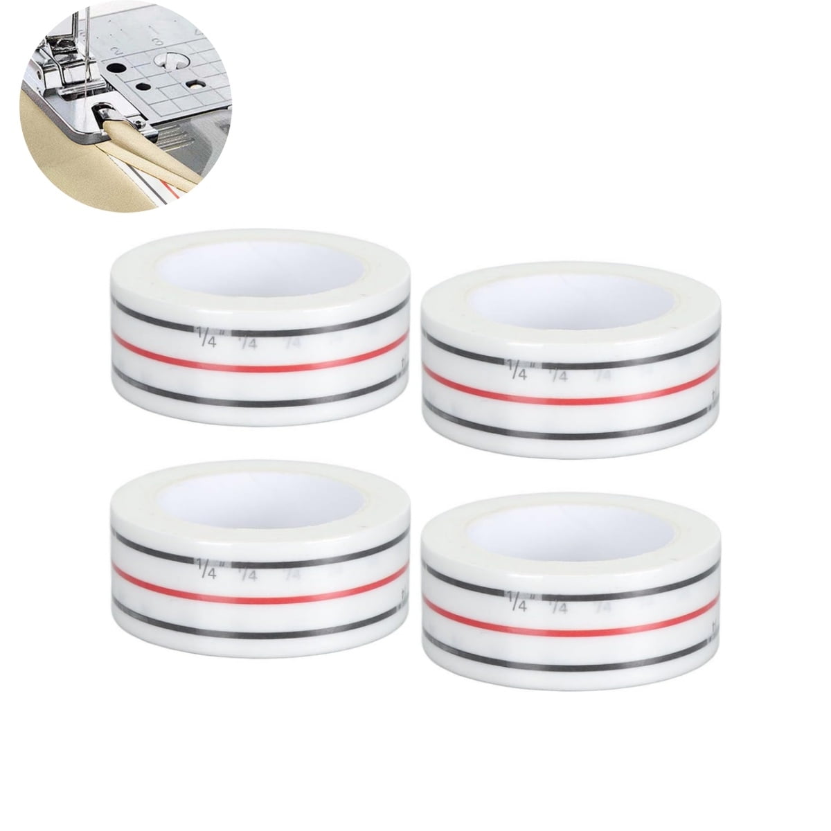 1/4" Diagonal Seam Tape,32.8ft/Rolls Portable Precision Sewing Guide ...