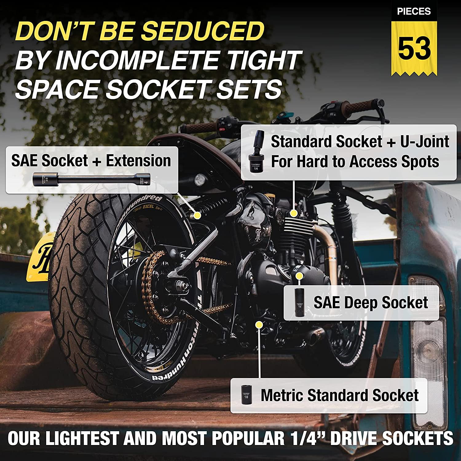 1/4" Drive 53pc Impact Socket PRO SET - Walmart.com