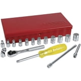 1/4" Drive Socket 18 Pieces Set With Accessories 47205 - Walmart.com