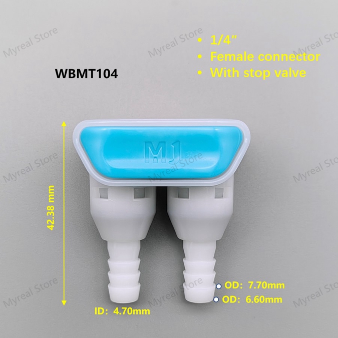 1-4 Female Connector-Double Plastic CPC Connector, Quick Disconnect ...