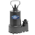 1/4 HP Cast Iron Submersible Utility Pump with 25-Feet Cord - Superior ...