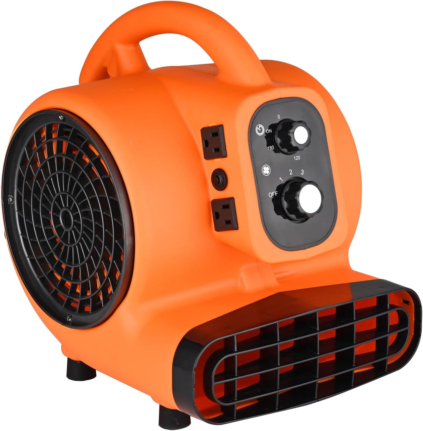 1/4 HP Floor Blower, 1000 CFM Air Mover, Portable Carpet Dryer Fan, 4 ...