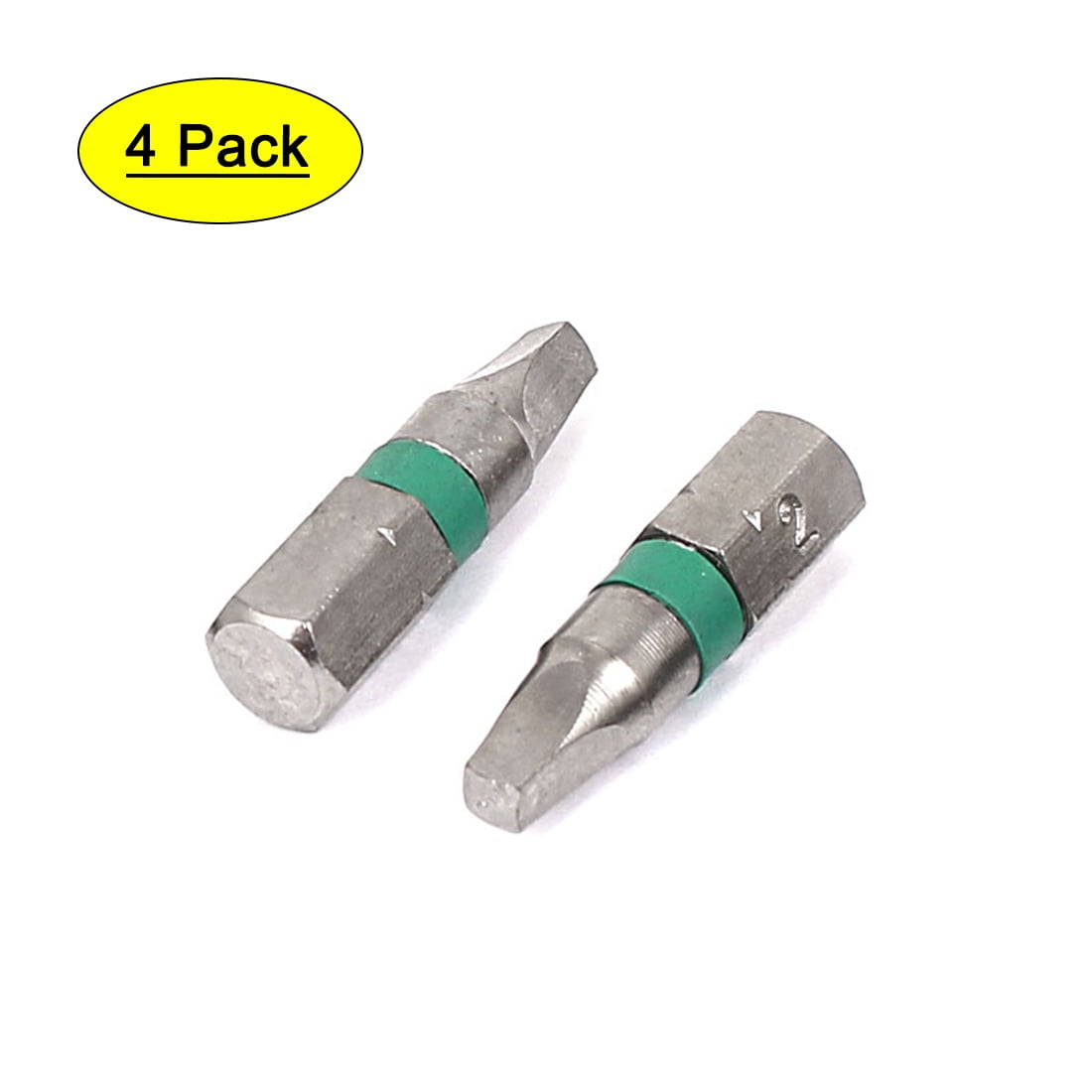 1/4" Hex Shank 3mm x 3mm Magnetic Square Head Screwdriver Bits 4pcs ...