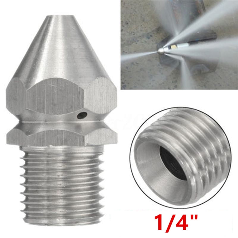 1/4" High Pressure Cleaning Nozzle 4 Jet Pipe Cleaning And Dredging ...