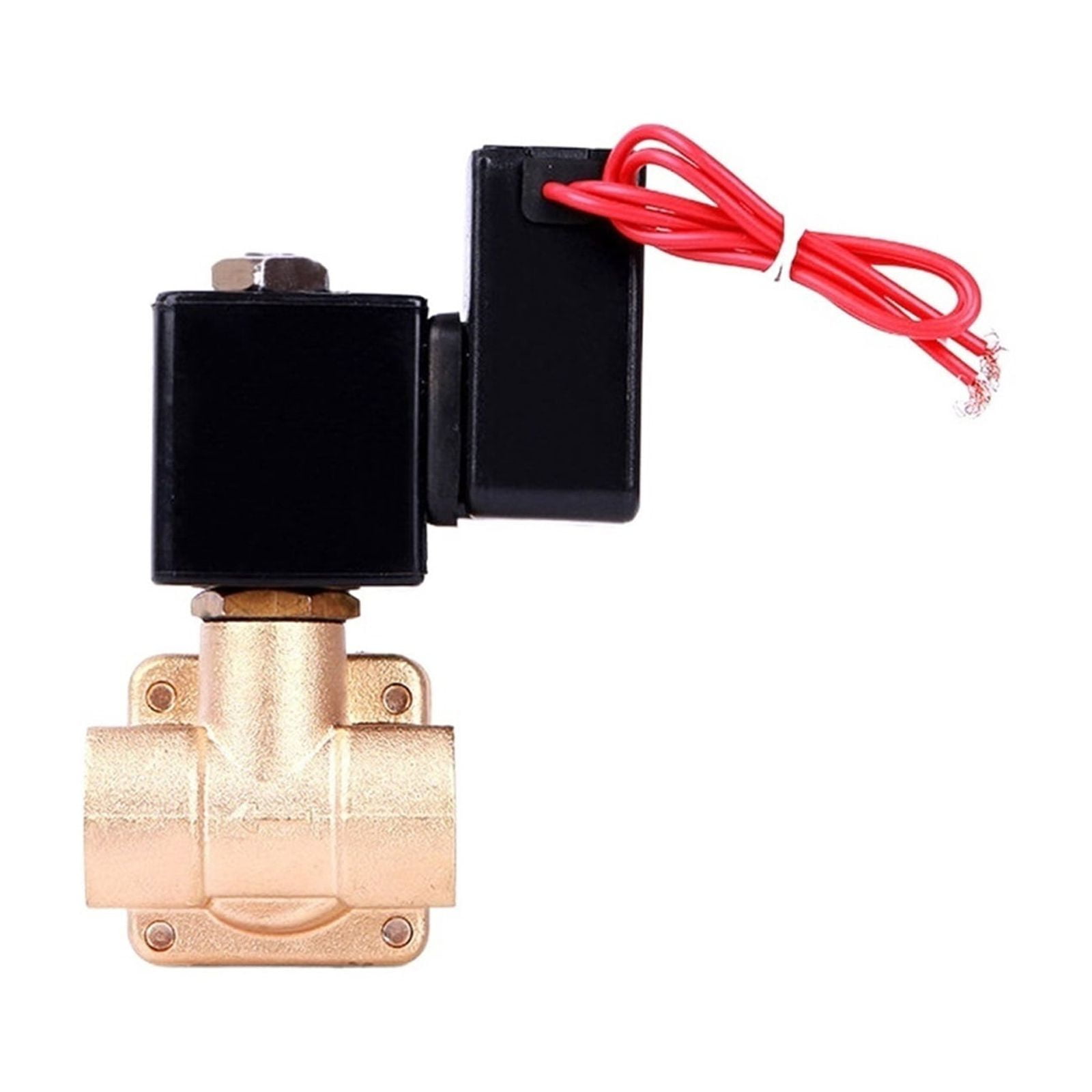1/4" High Pressure Non Hot Normally Closed Brass 15mm Solenoid Valve ...