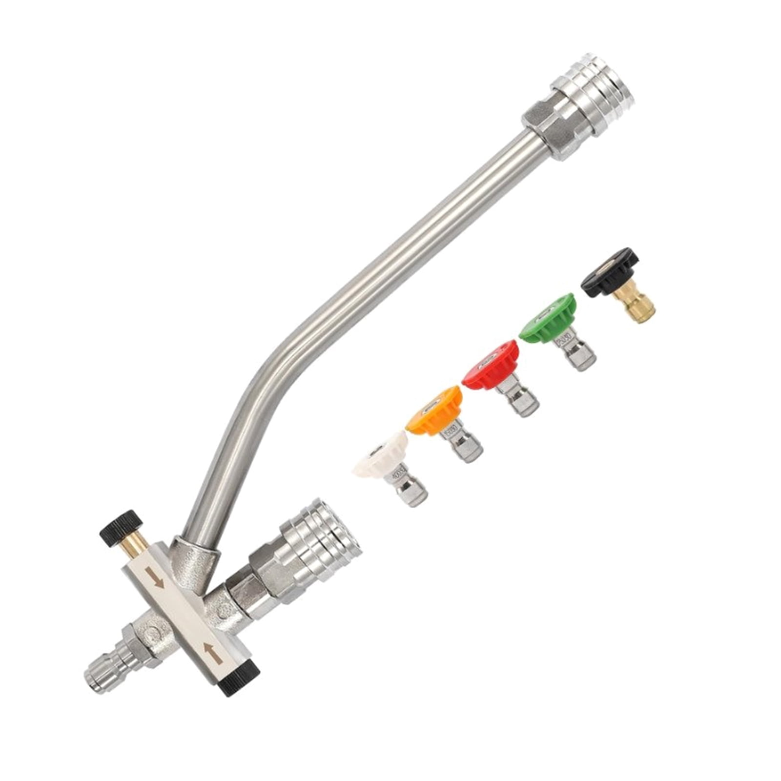 1/4" High Pressure Washer Guns 6000PSI Car Wash Foam Short Wand with ...