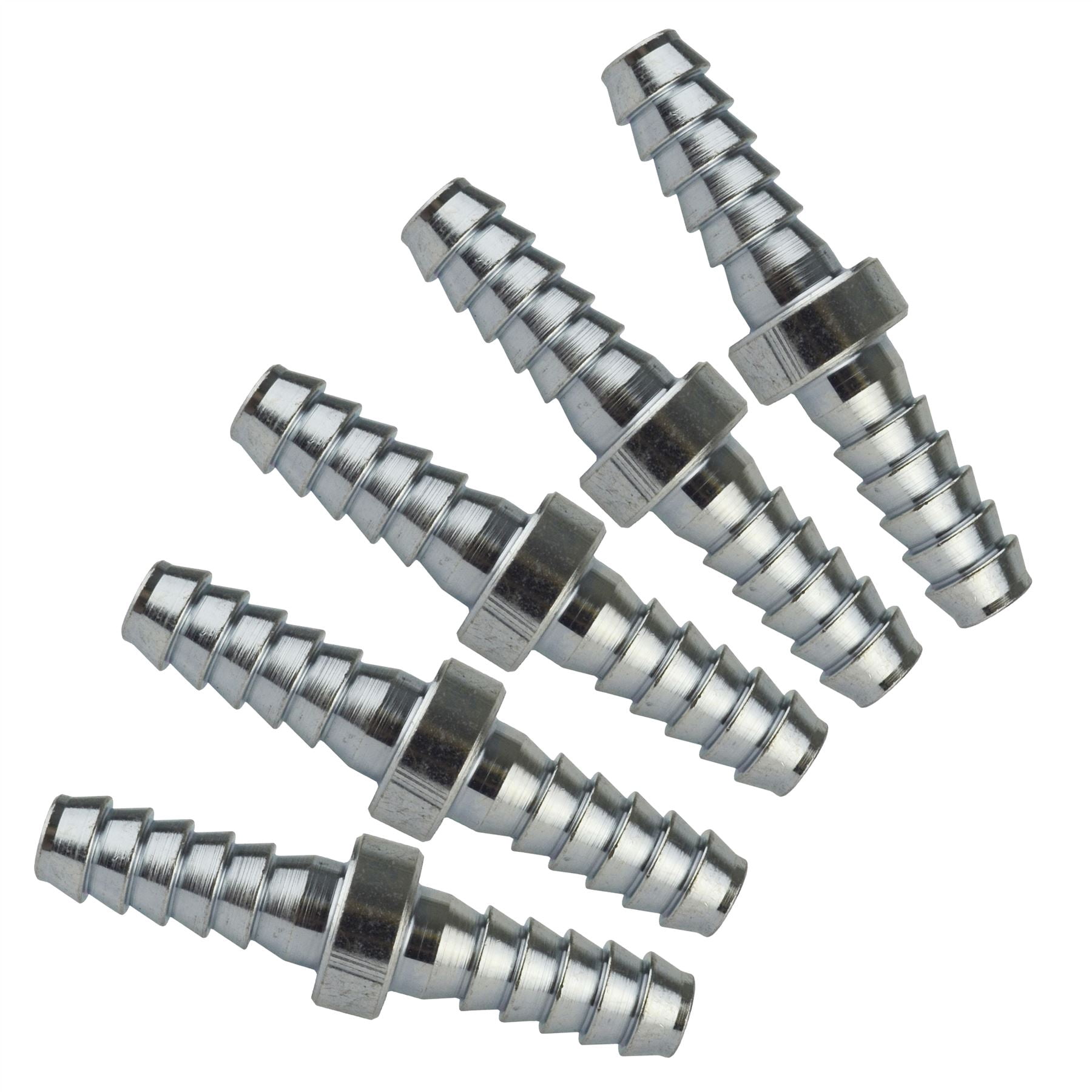 1/4" Hose Joiner / Repair Fitting Double Hose Tail Air Pipe Connector 5 ...
