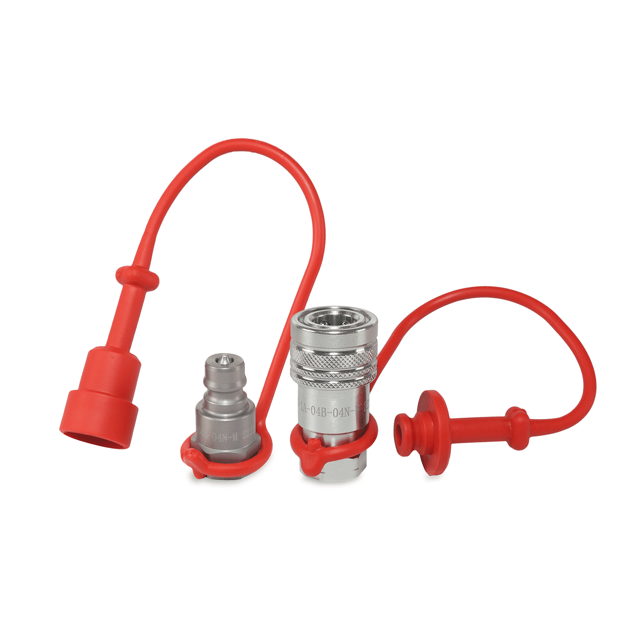 1/4" ISO 7241-A Hydraulic Quick Connect Coupler Set – 1/4" NPT ...