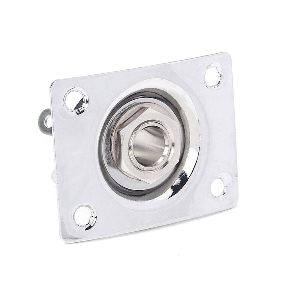 1/4 Inch 6 35mm Guitar Jack Plate Socket Copper Pickup Output Plug with ...
