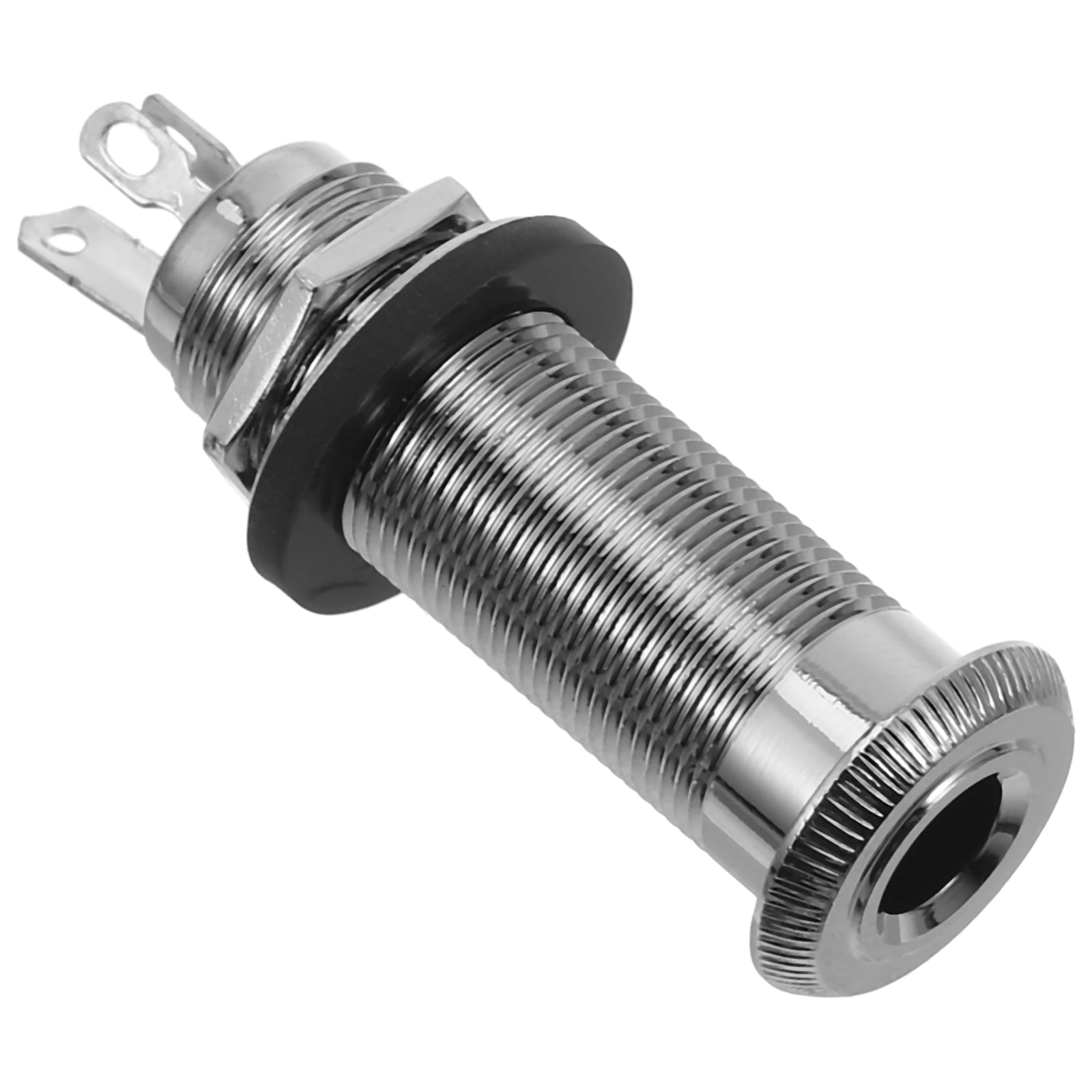 1/4 Inch 6.35mm Threaded Cylinder Intput Output Jack Flush Stereo Mono ...