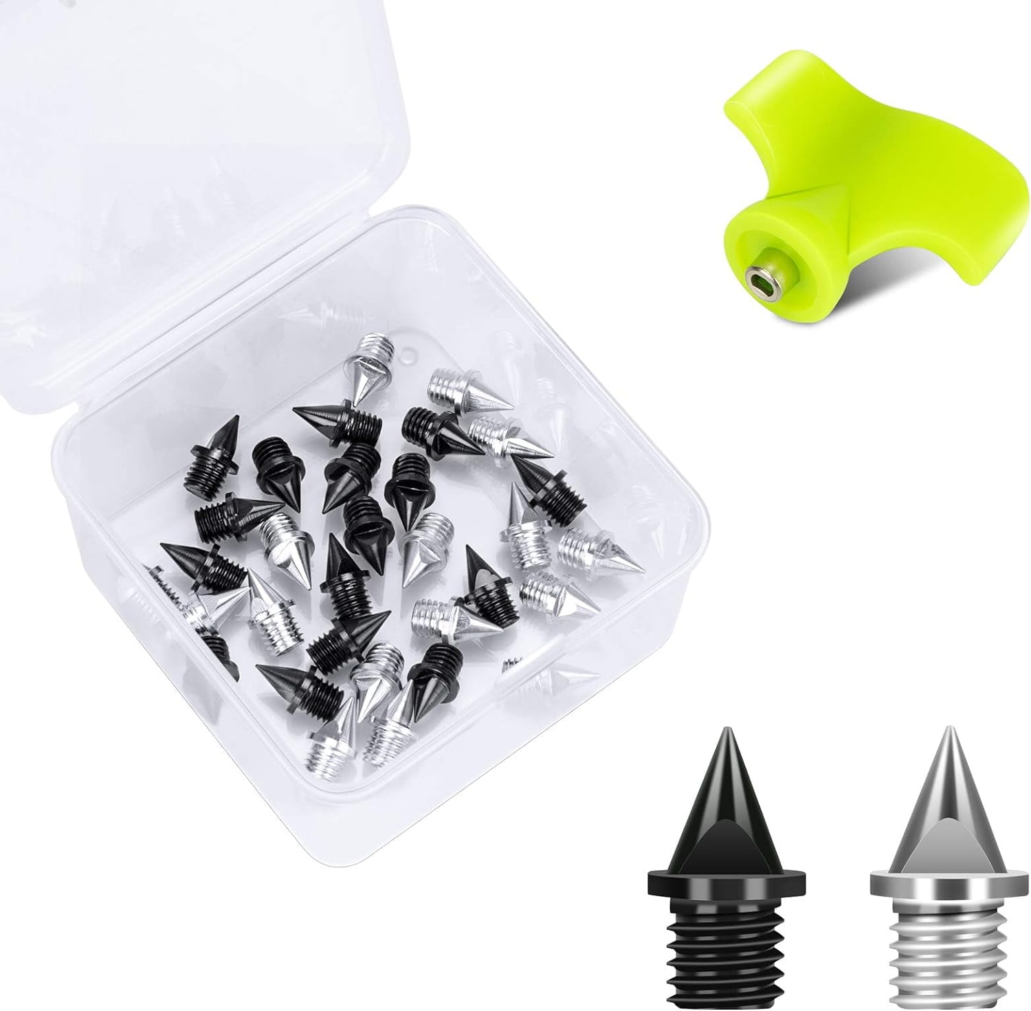 1/4 Inch Carbon Steel Track Spikes, 32 Pieces Lighter Weight Spikes ...