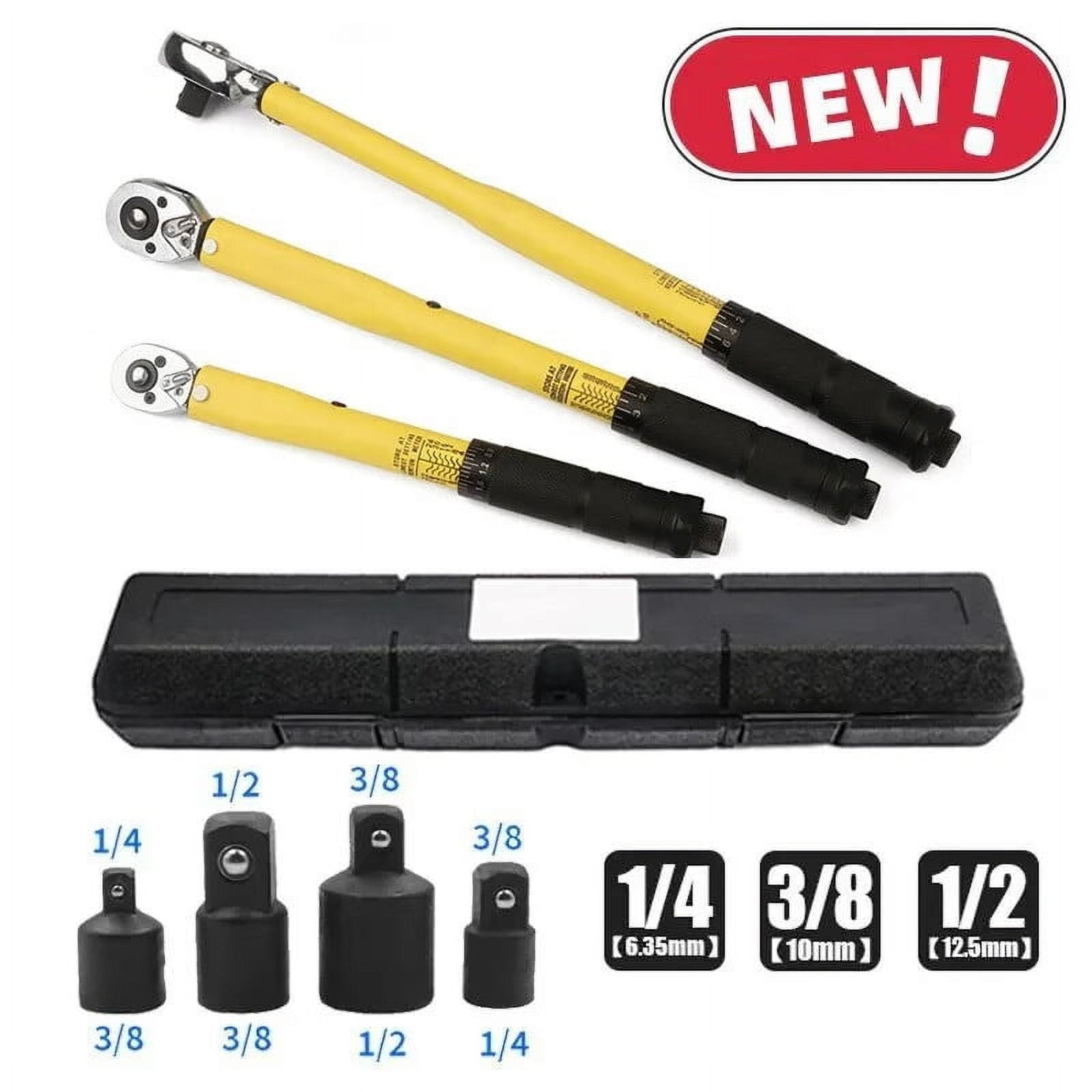 1/4 Inch Drive Click Torque Wrench, 2-24 in.lb, Small Bike Torque ...