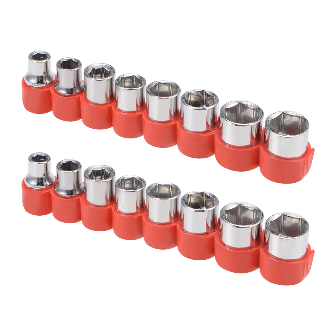 1/4-Inch Drive Hex Socket Set 5mm - 12mm Metric Cr-V 2 Set - Walmart.com