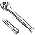 1/4-Inch Drive Ratchet Wrench, 90-Tooth Quick-release Reversible ...