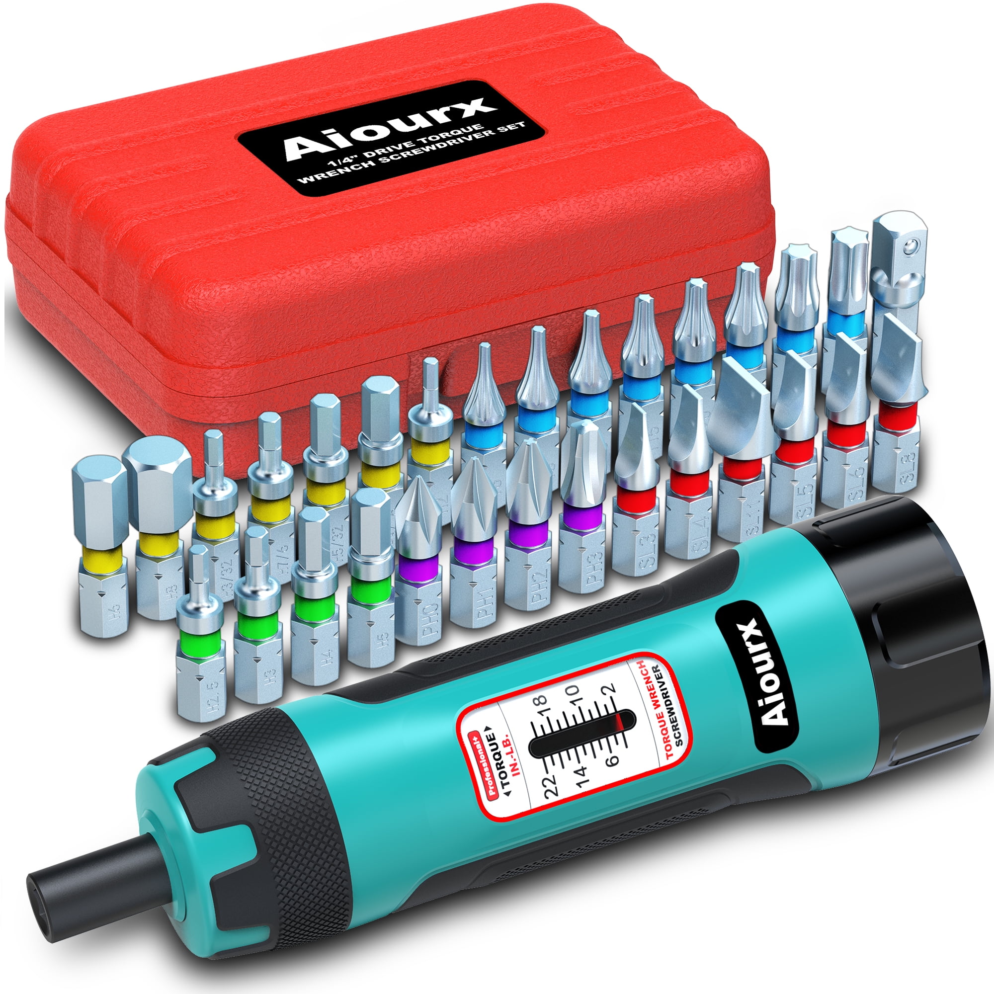 Customer reviews for 1/4 Inch Drive Torque Screwdriver Wrench Set, 2-22 ...