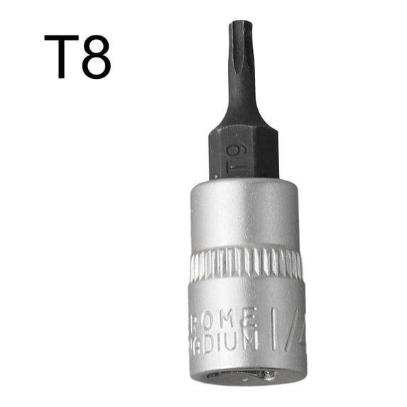 1/4 Inch Drive for TORX Socket Bit Set T8-T40, Chrome Vanadium Steel ...