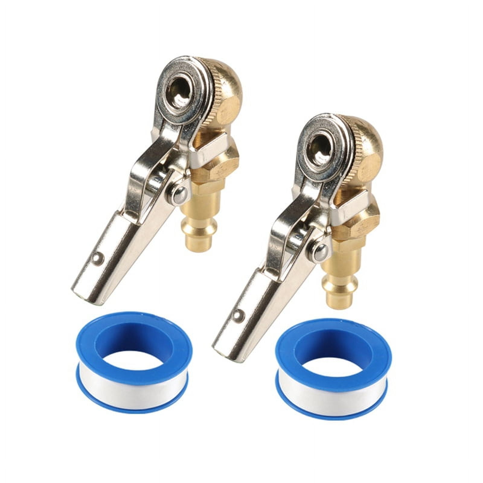 1/4 Inch Female NPT Closed Tire Chuck with Clip, Locking Air Chuck Tire ...