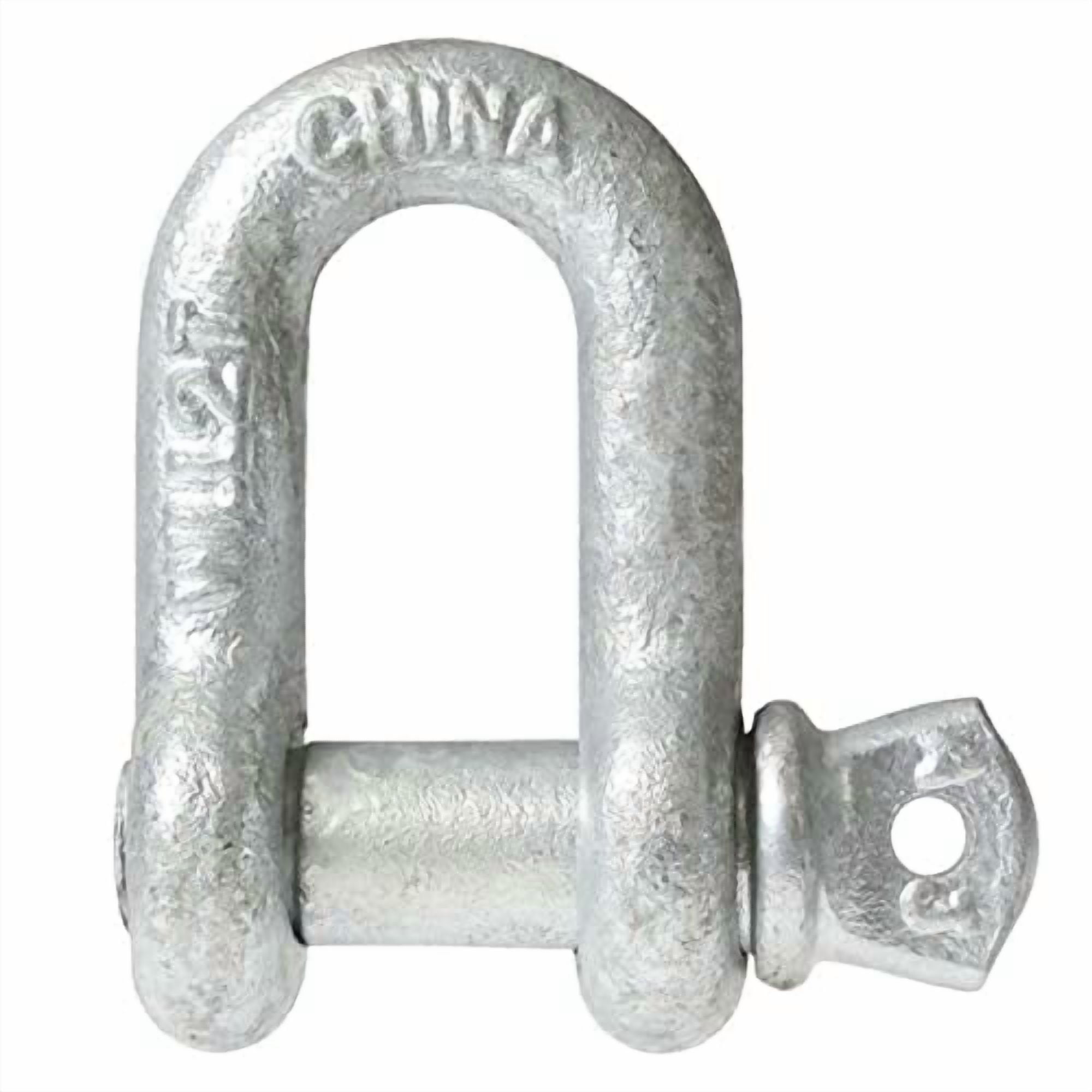 1/4 Inch Galvanized Screw Pin Chain Shackle - Each with a 0.5 Ton ...
