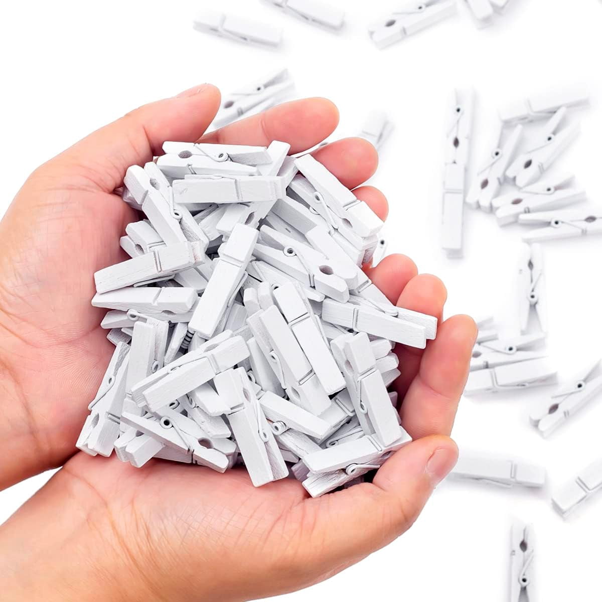 1.4 Inch Mini Clothes Pins for Photo, 130 Pcs Small Clothes Pins ...