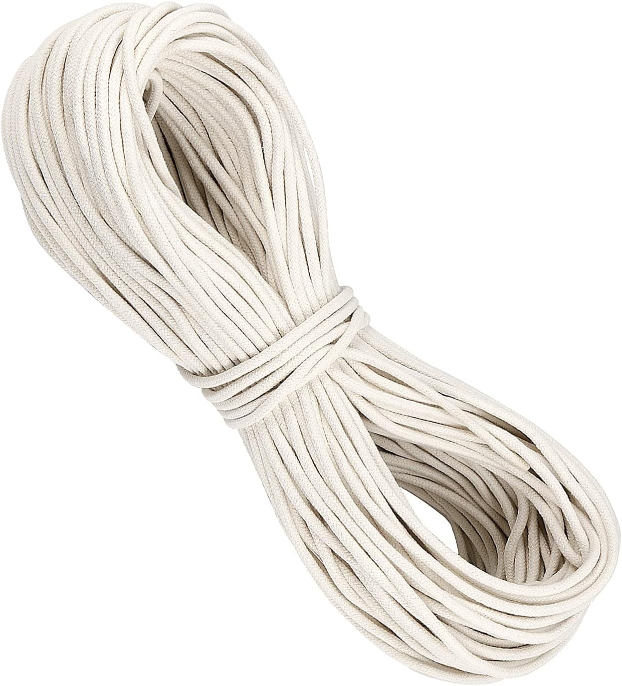 1/4 Inch Natural Cotton Rope, 328 Feet Cotton Clothesline Rope, All ...