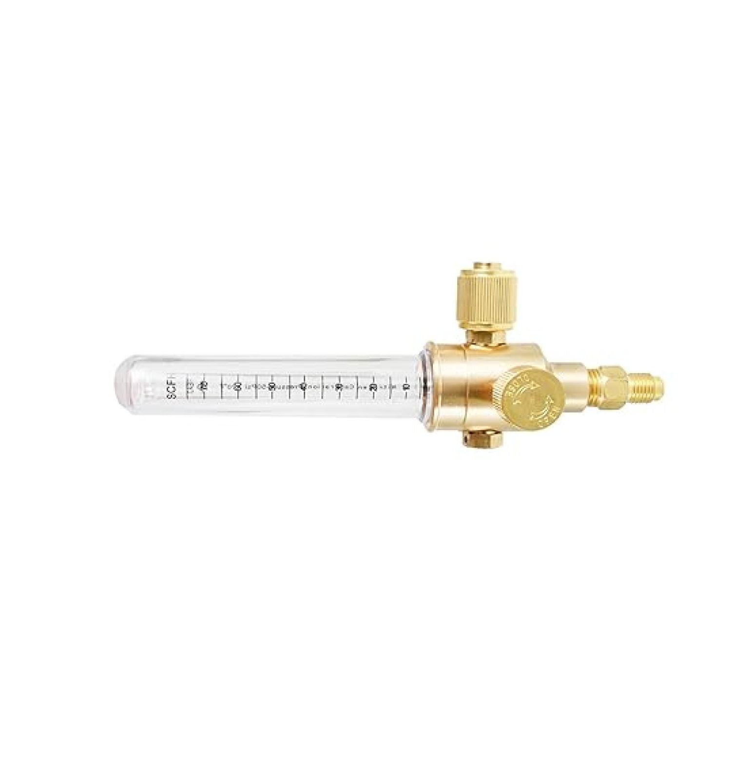 1/4 Inch Nitrogen Flow Meter SAE Flare Inlet and Outlet 50PSI 0-75CFH ...