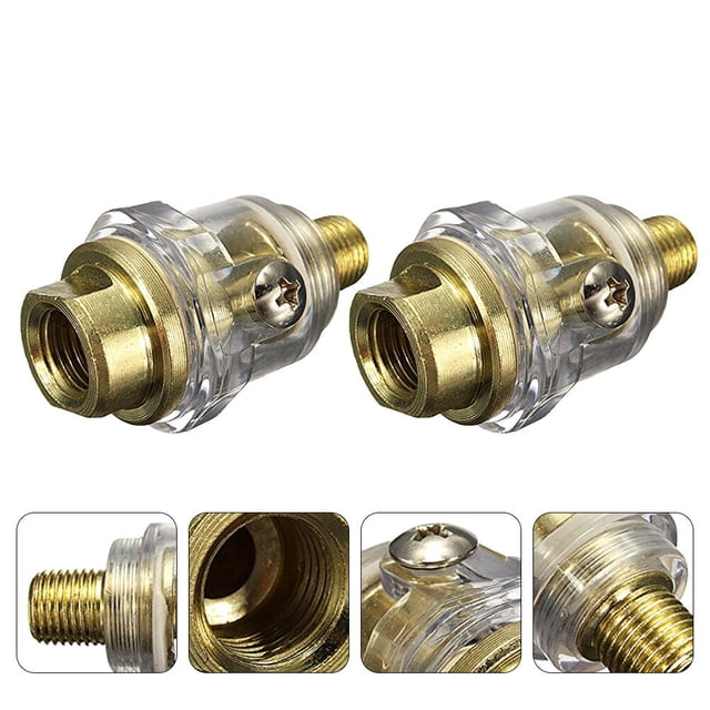1/4 Inch Oiler,2Pcs 1/4 Inch Mini In-Line Oiler Lubricator for Air ...