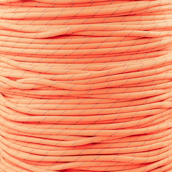 1/4 Inch Para-Max Paracord - Reflective Neon Orange - 10 Feet - Walmart.com